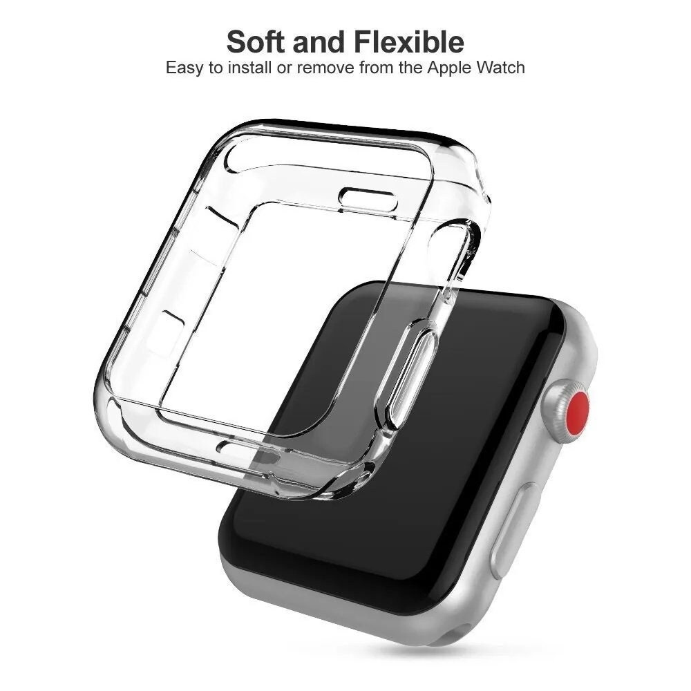 Transparent Apple Watch Case Soft Bumper All Clear Bumper - Etsy