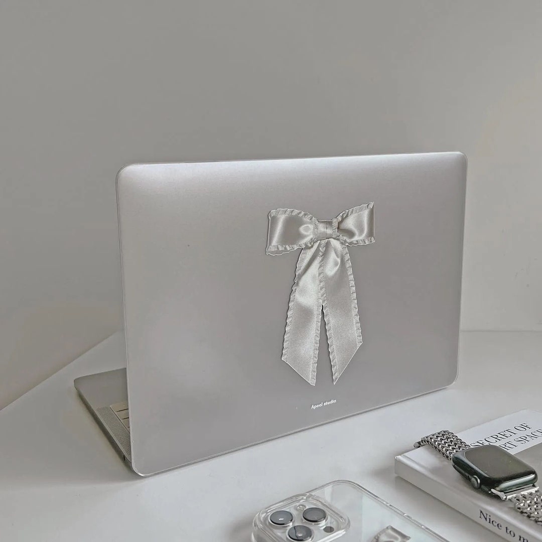 New Year Ribbon Bow MacBook Transparent Full-cover Protective Case ...