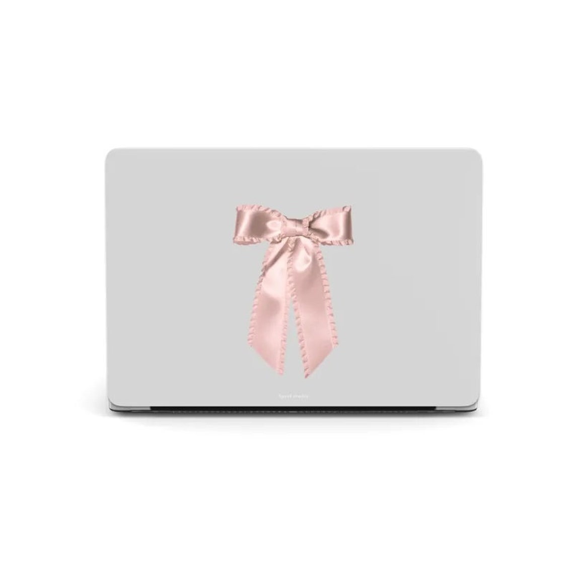 New Year Ribbon Bow MacBook Transparent Full-cover Protective Case ...