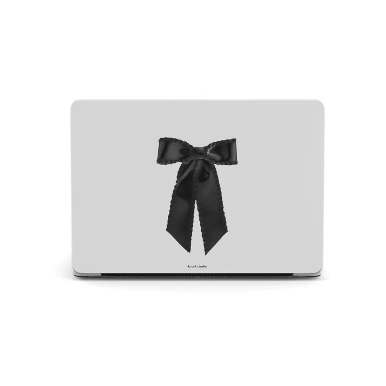 New Year Ribbon Bow MacBook Transparent Full-cover Protective Case ...