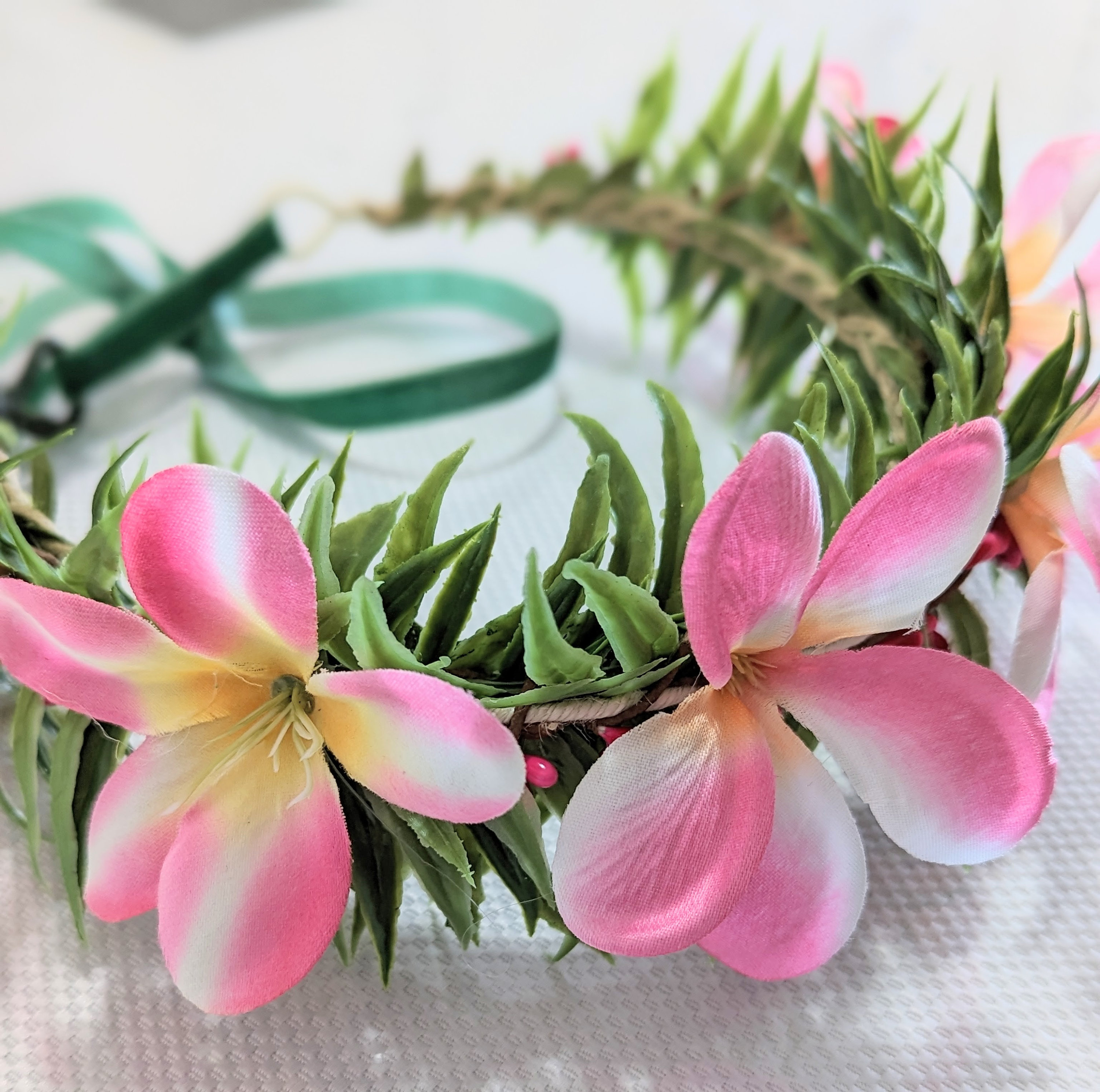 Girl Flower Crown| Tropical Flower Headband| Hawaiian Flower Crown ...
