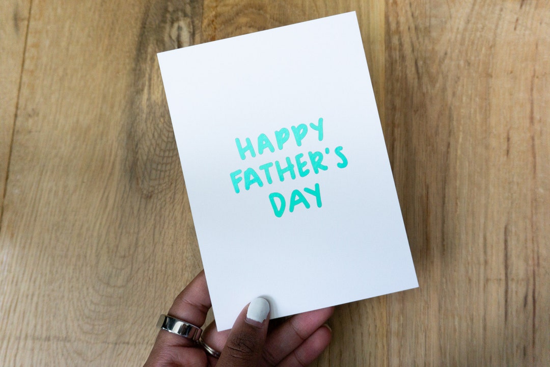 Father's Day Card Happy Father's Day Greeting Card - Etsy