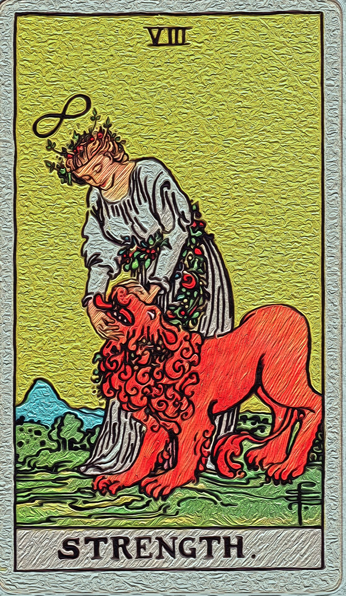 Strength Tarot Canvas Print (no White Border) - Etsy