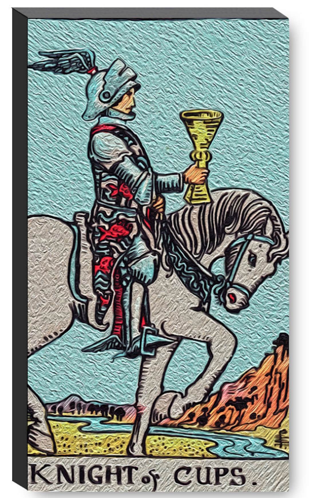 Knight Of Cups Tarot Canvas Print no White Border Etsy knight-of-cups-tarot-canvas-print-no-white-border-etsy