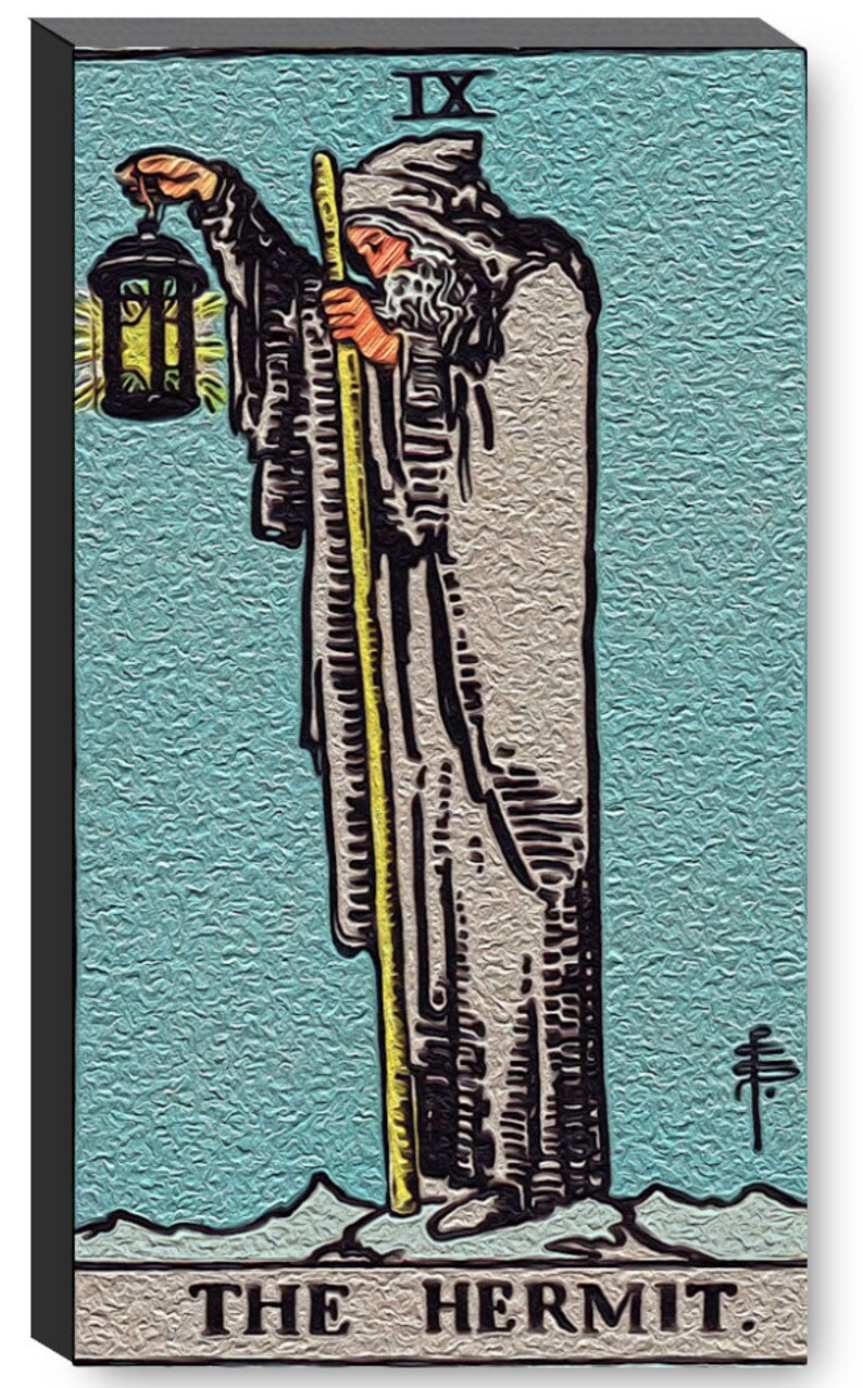 The Hermit Tarot Canvas Print (no White Border) - Etsy