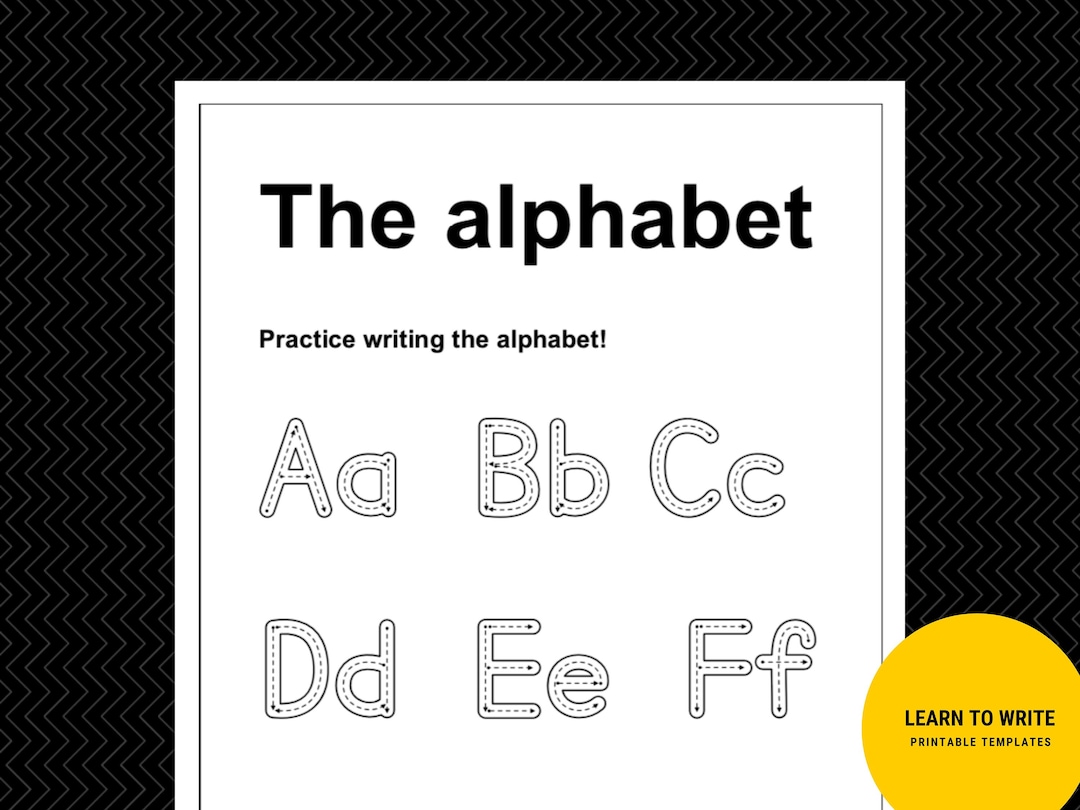 Alphabet Writing | Writing Practice | Kindergarten Writing | Alphabet ...