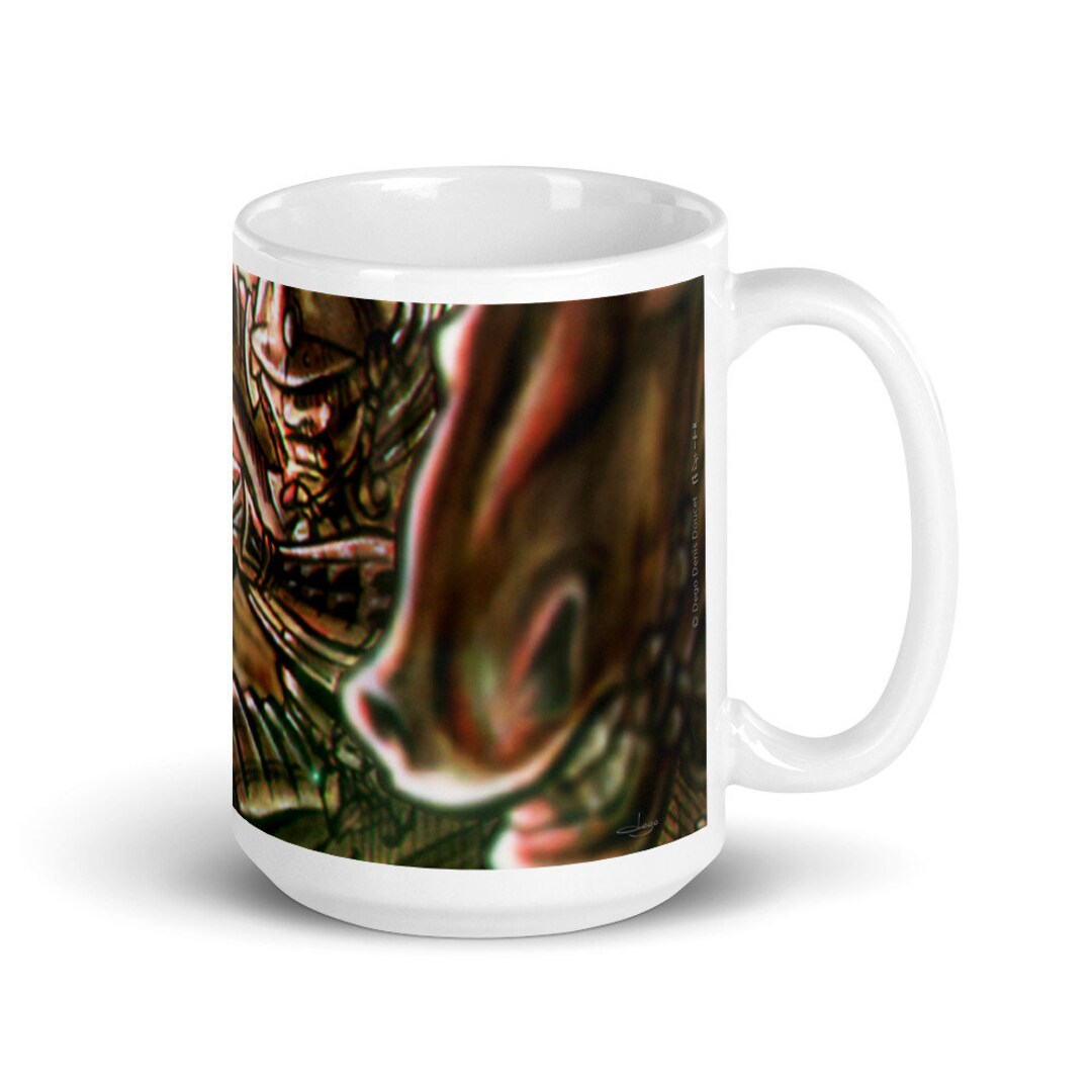 Mug Glossy White TG Sam Horse - Etsy