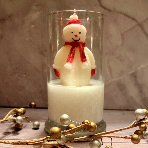 Snowman Candle - Etsy