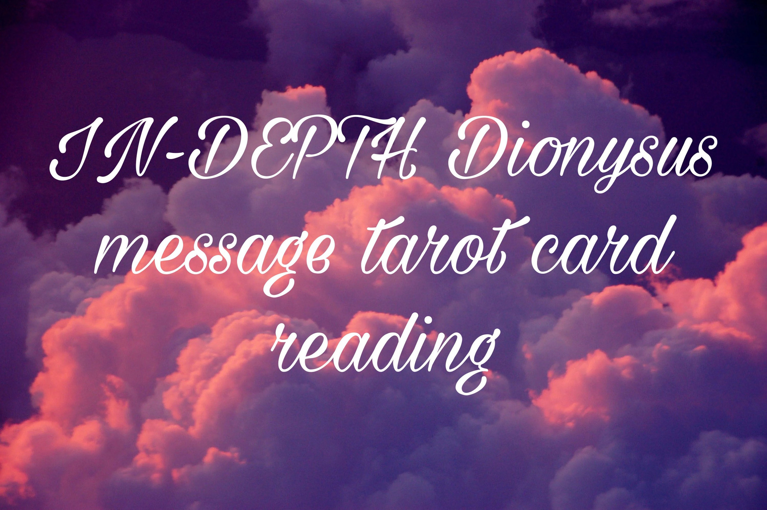 IN-DEPTH Message From Dionysus Tarot Card Reading Dionysus - Etsy