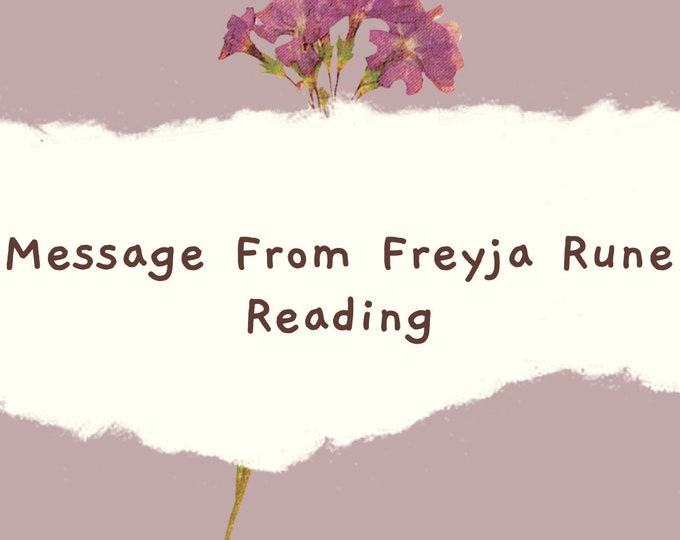 Message From Freyja Rune Reading Two Runes Norse Goddess Freya Quick ...