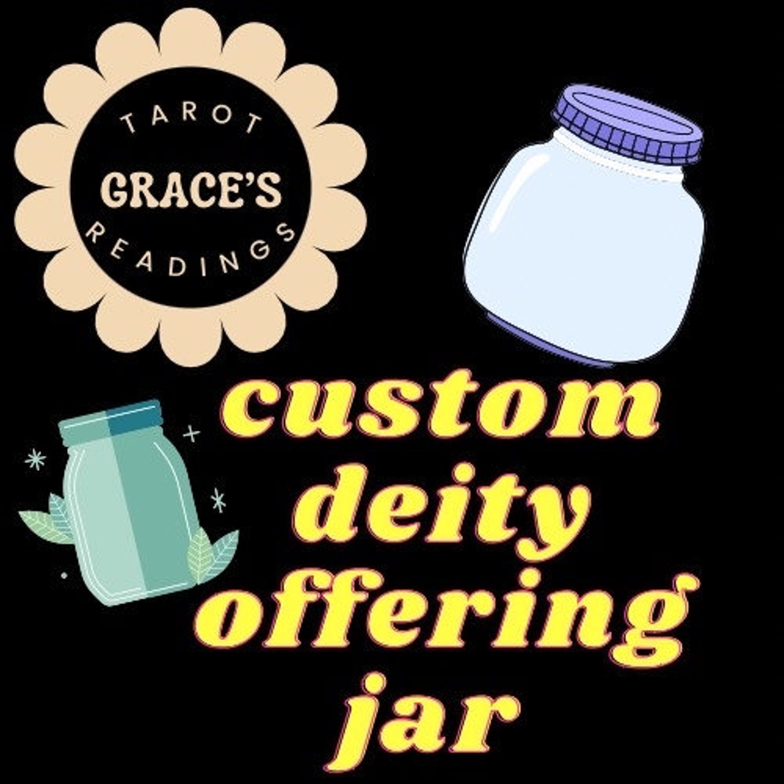 Custom Deity Jar Offering Deity Offering God/goddess Jar Custom Made ...