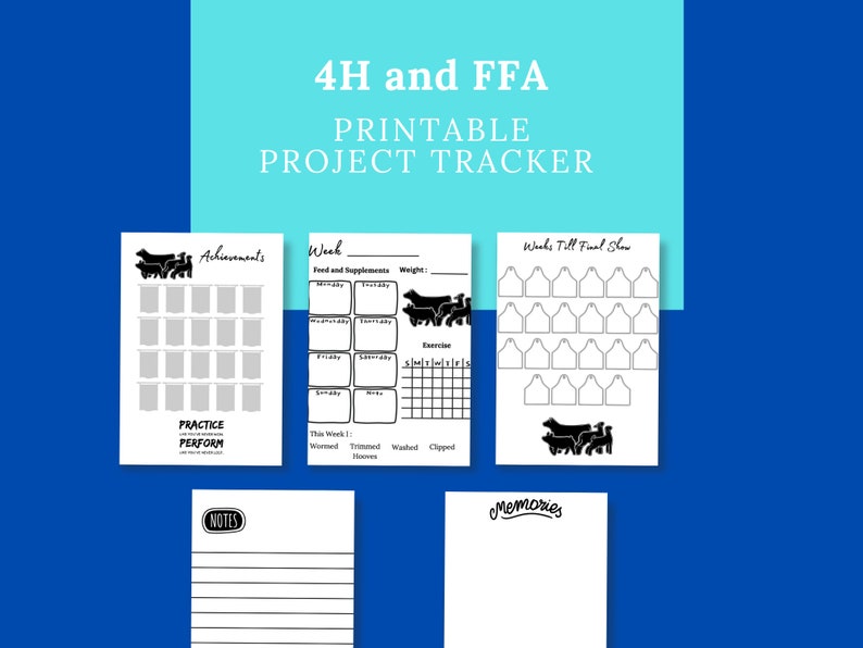 Printable Project Tracker Pages *instant Download - Etsy