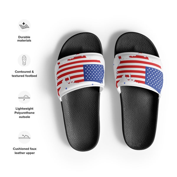 Usa Flag Sandals - Etsy