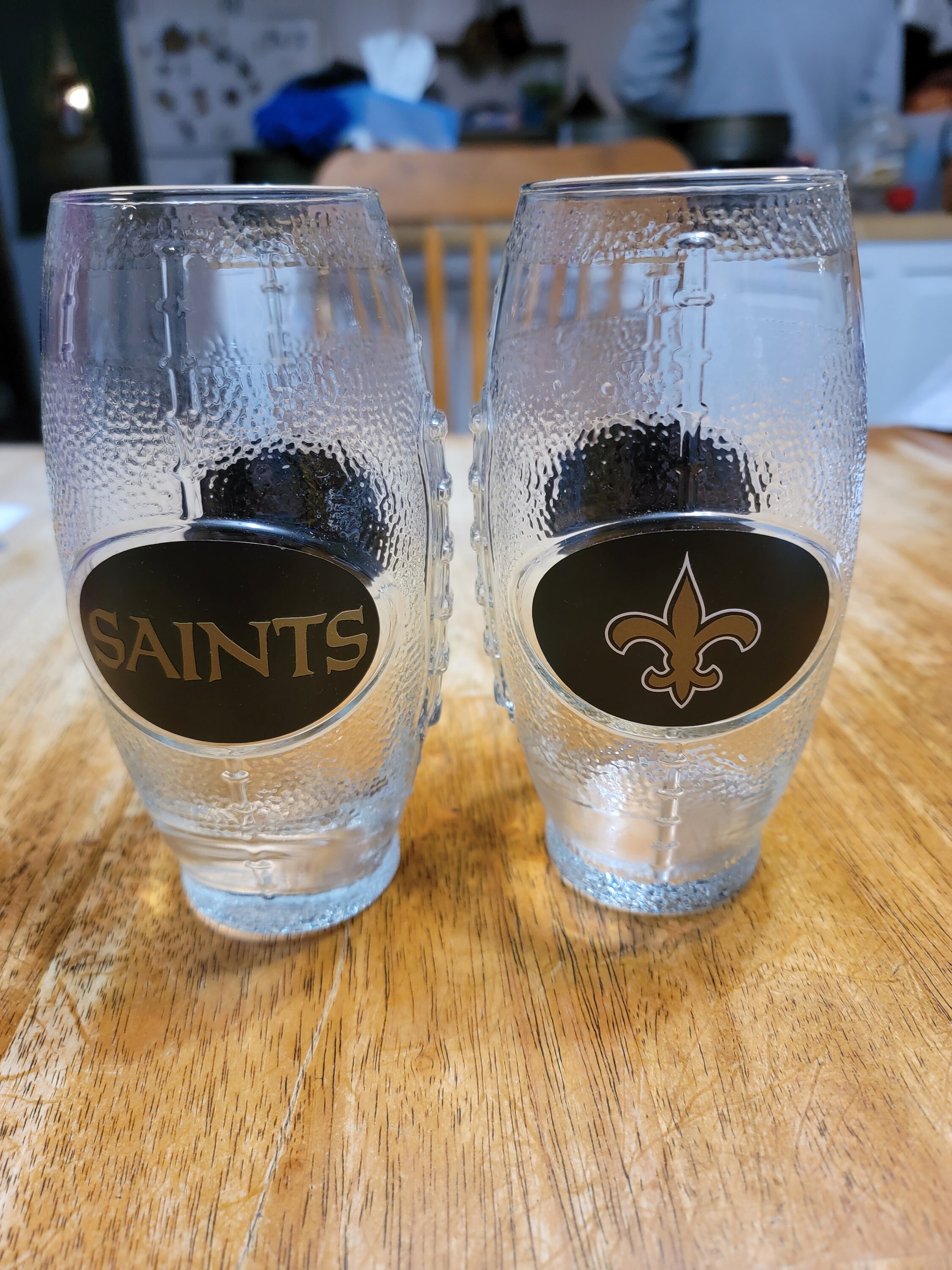 Football Shaped Drinking Glass Great for the Football Fan in YOUR Life ...