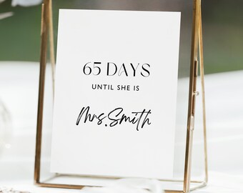 Days Until Wedding - Etsy