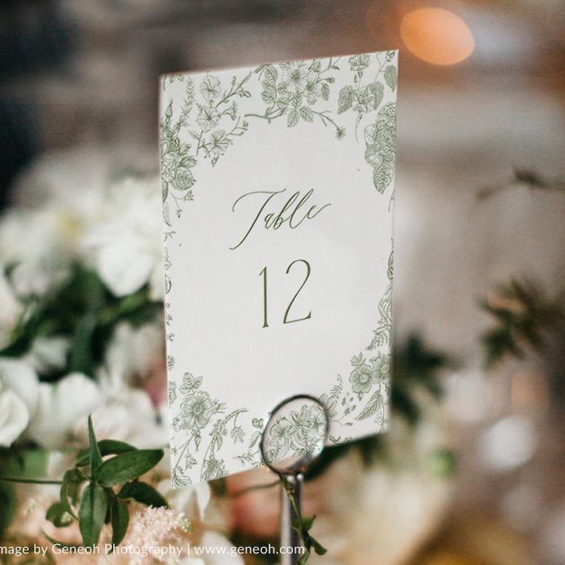 Vintage Table Number - Etsy