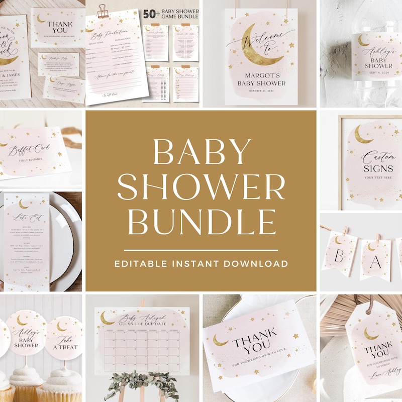 Moon Theme Baby Shower - Etsy