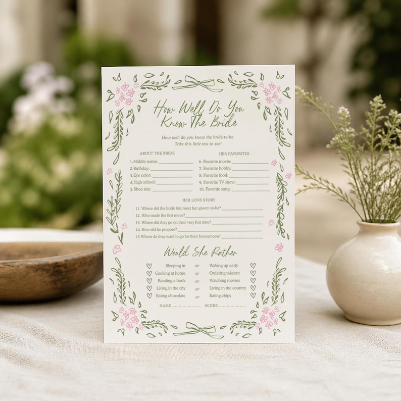 Who Knows the Bride Best, How Well Do You Know the Bride, Preppy Bridal ...