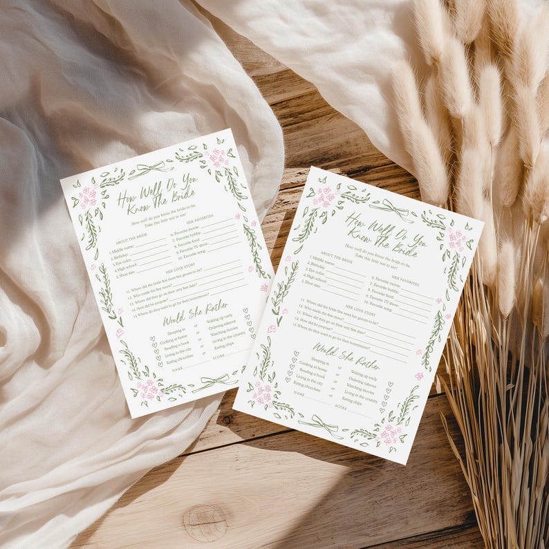 Who Knows the Bride Best, How Well Do You Know the Bride, Preppy Bridal ...