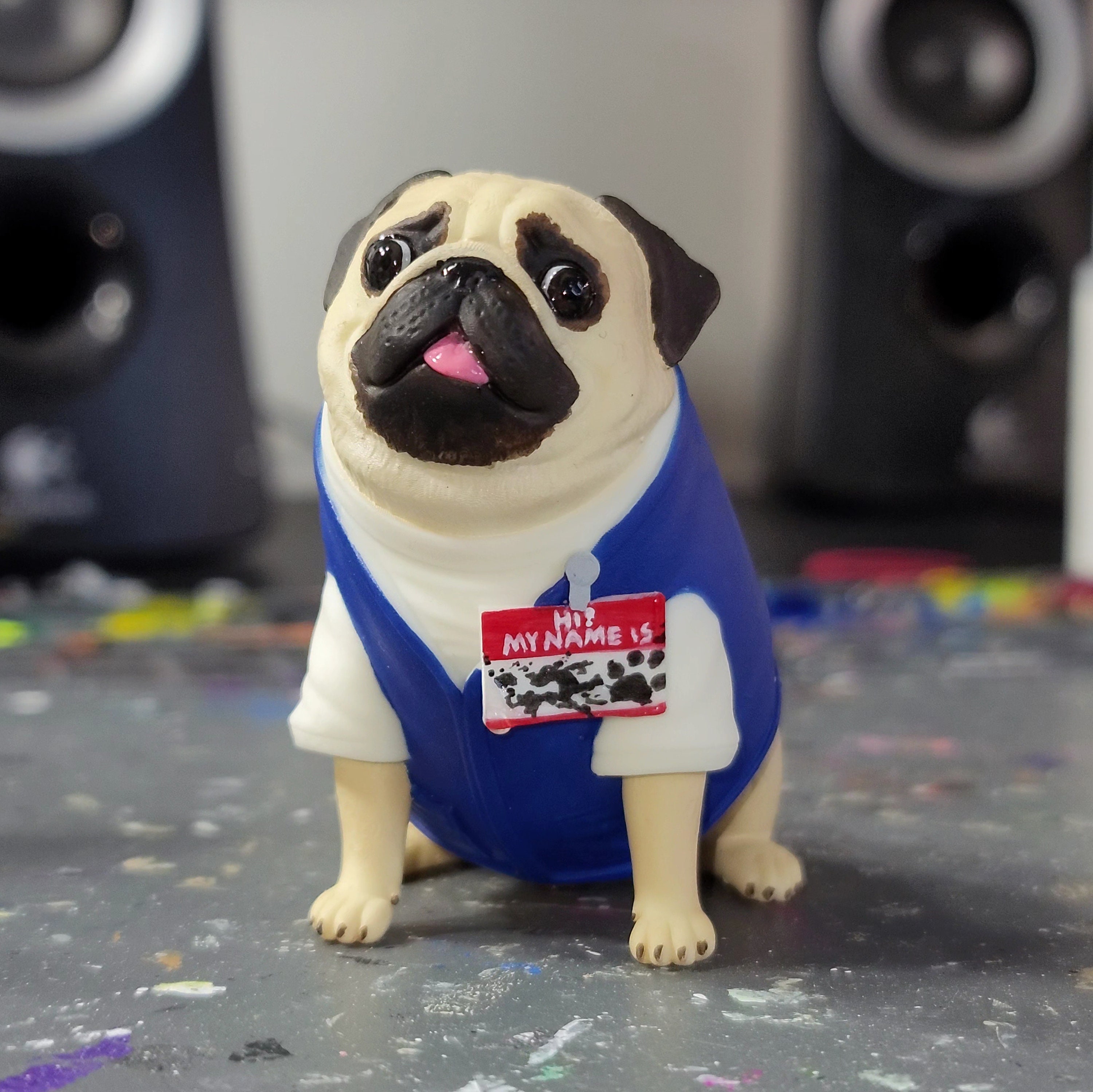 Customer Service Pug Fancy Furries Figurines Adorable - Etsy