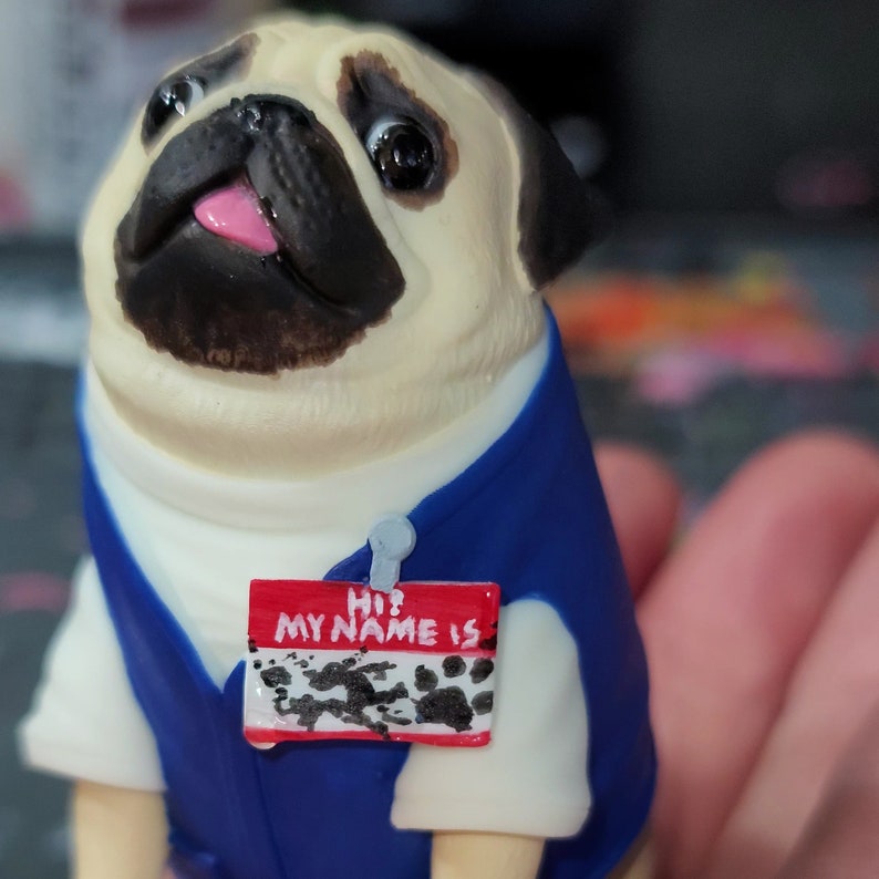 Customer Service Pug Fancy Furries Figurines Adorable - Etsy