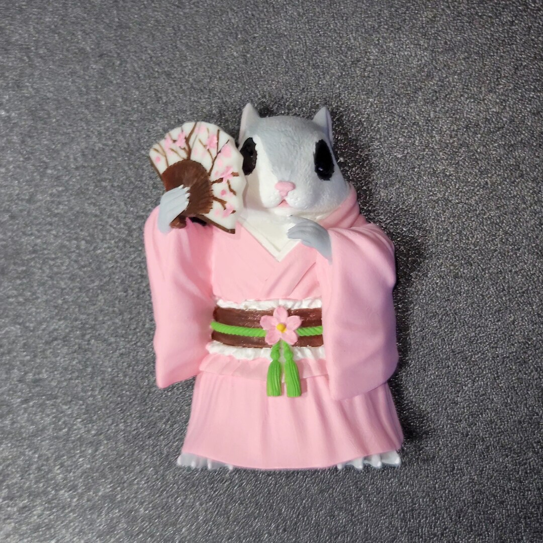 Cute Kimono Squirrel Magnet Fancy Furries Animal Collectibles Figurines ...