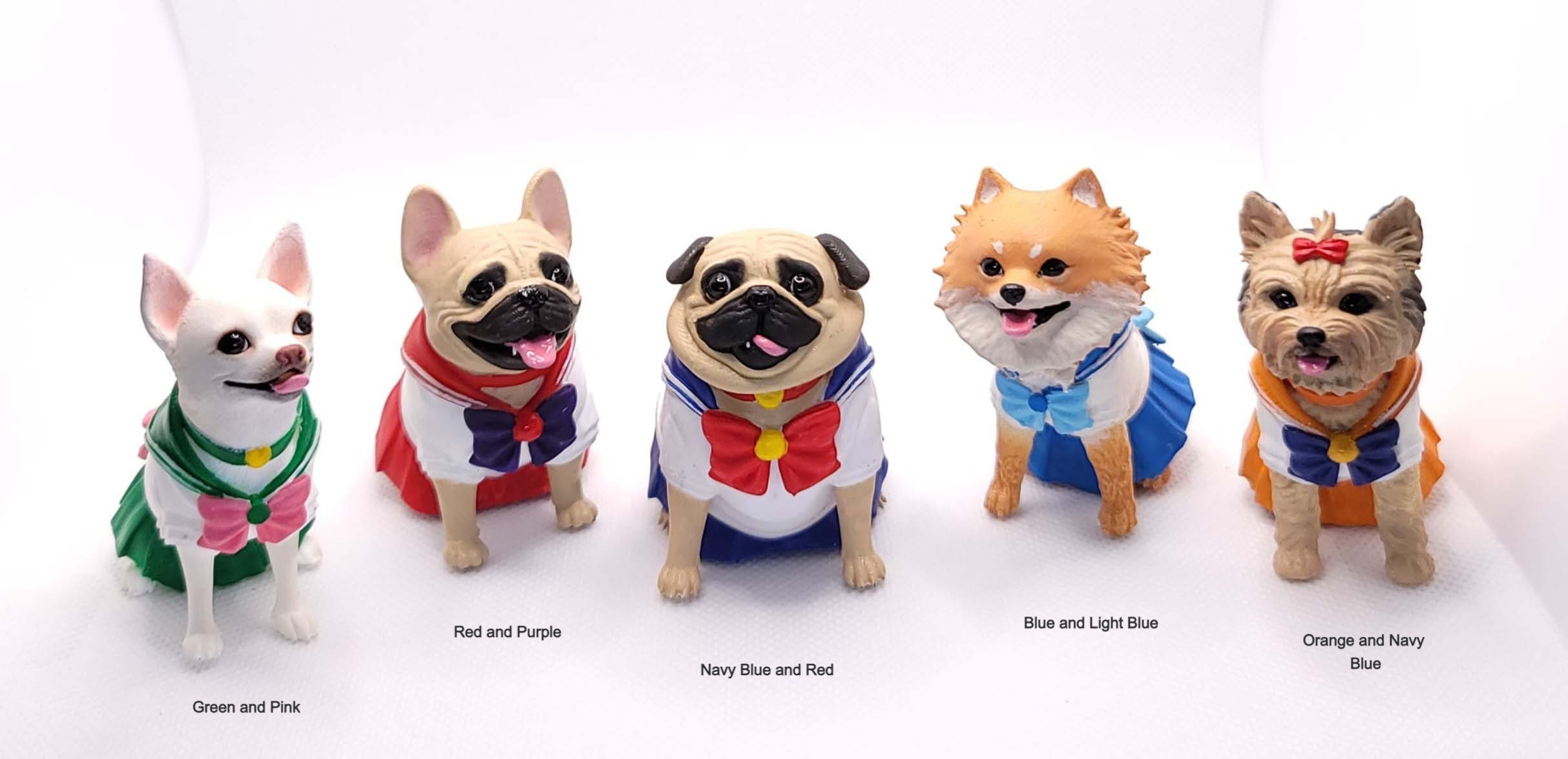 Sailor Moon Pug Fancy Furries Figurines Adorable Animal - Etsy