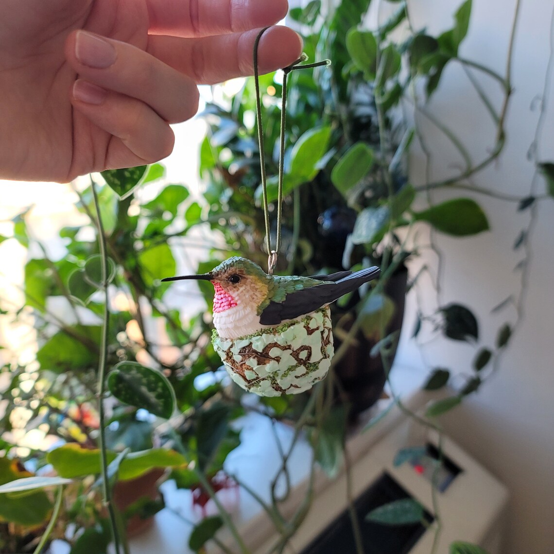 Hummingbird Nesting Fancy Furries Figurines Adorable - Etsy