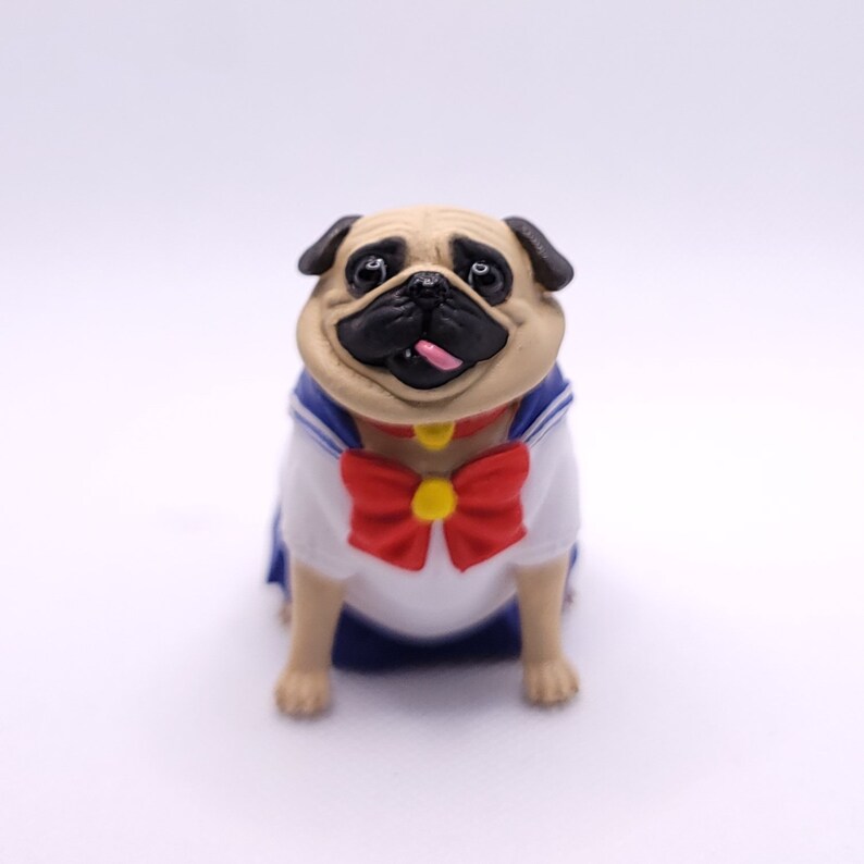 Sailor Moon Pug Fancy Furries Figurines Adorable Animal - Etsy