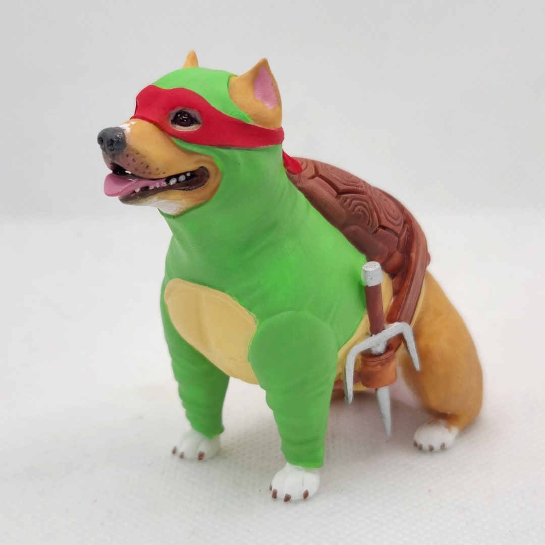 Ninja Turtle Pitbulls Fancy Furries Figurines Adorable Animal ...
