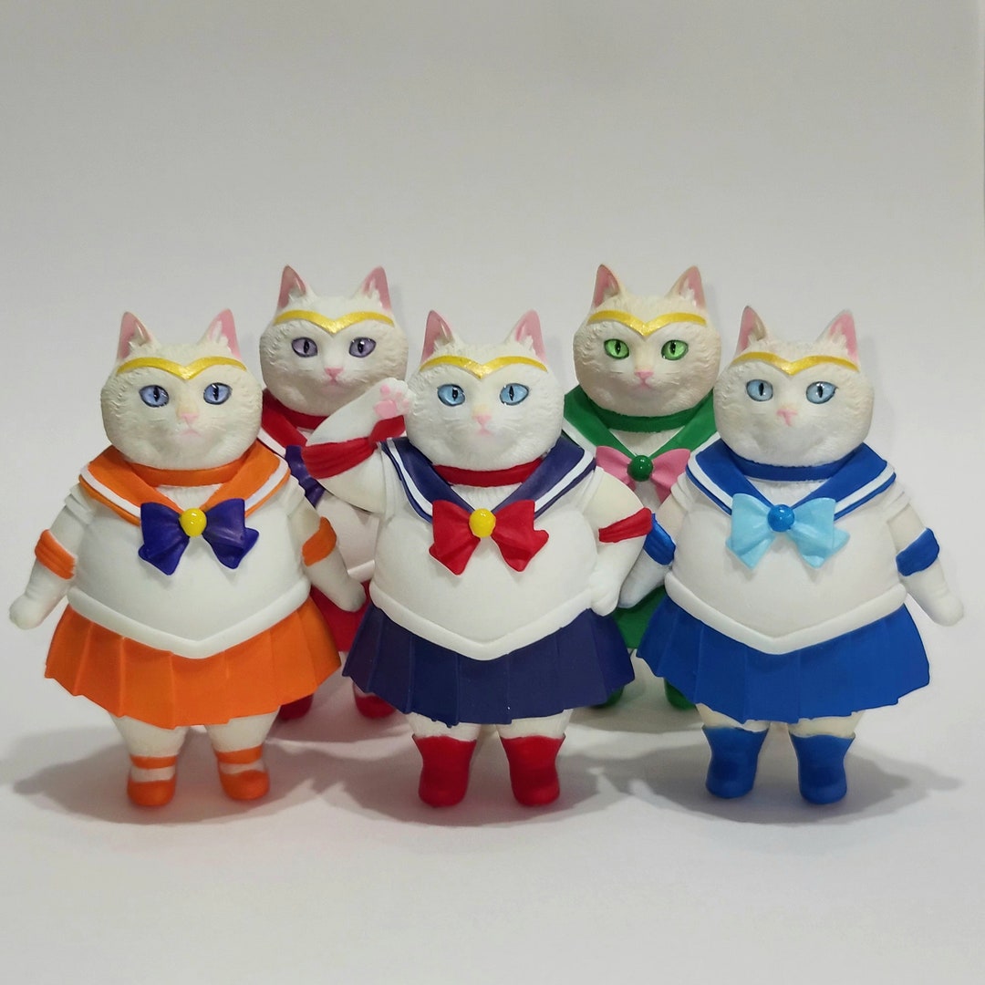 Tubby Tabbys, Sailor Moon Fancy Furries Figurines Adorable Animal ...