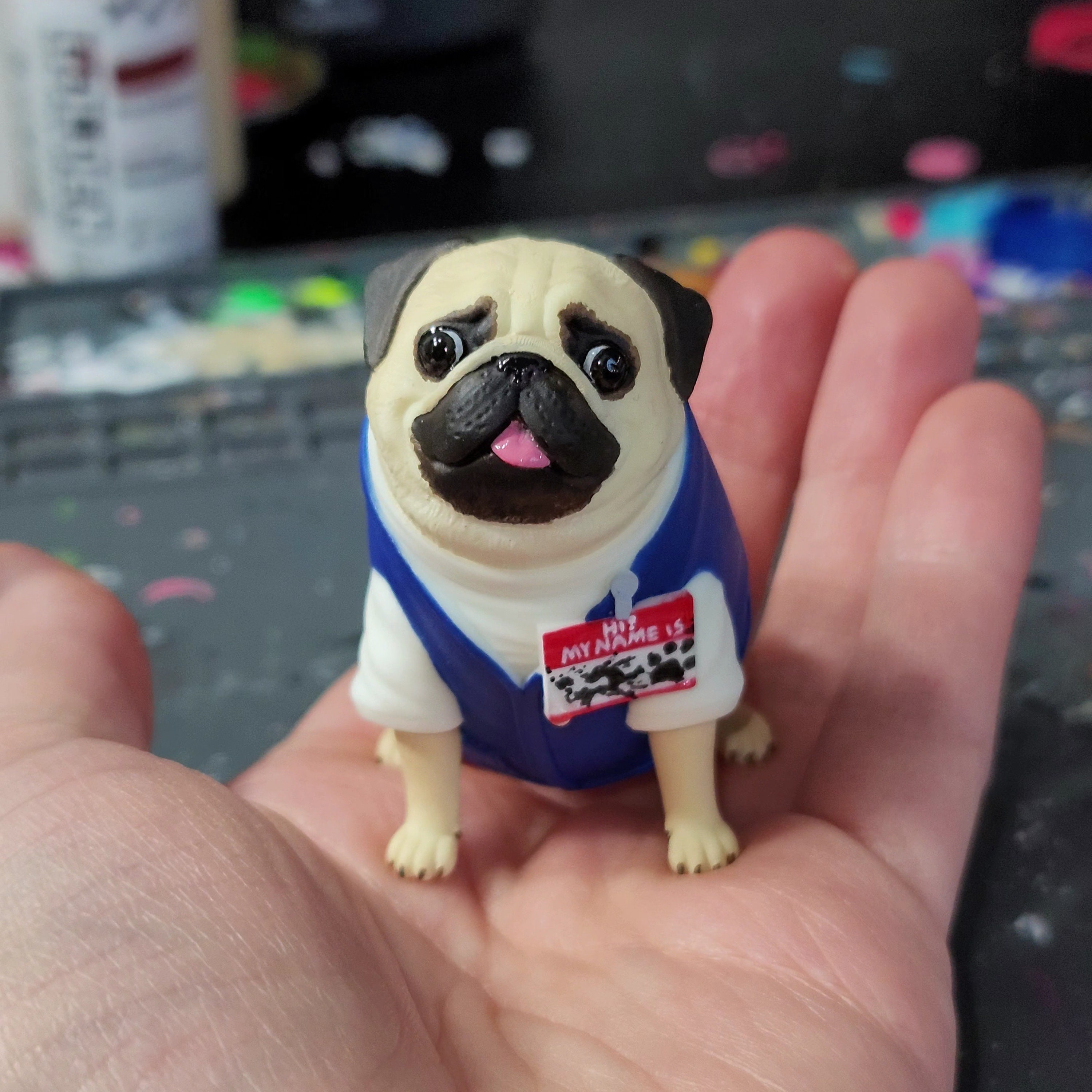Customer Service Pug Fancy Furries Figurines Adorable - Etsy