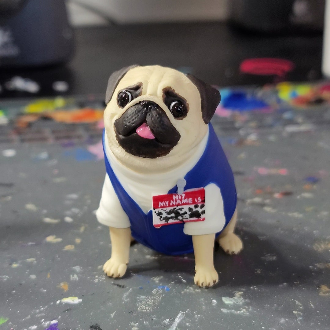Customer Service Pug Fancy Furries Figurines Adorable - Etsy