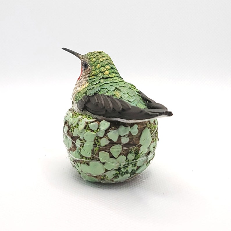Hummingbird Nesting Fancy Furries Figurines Adorable - Etsy