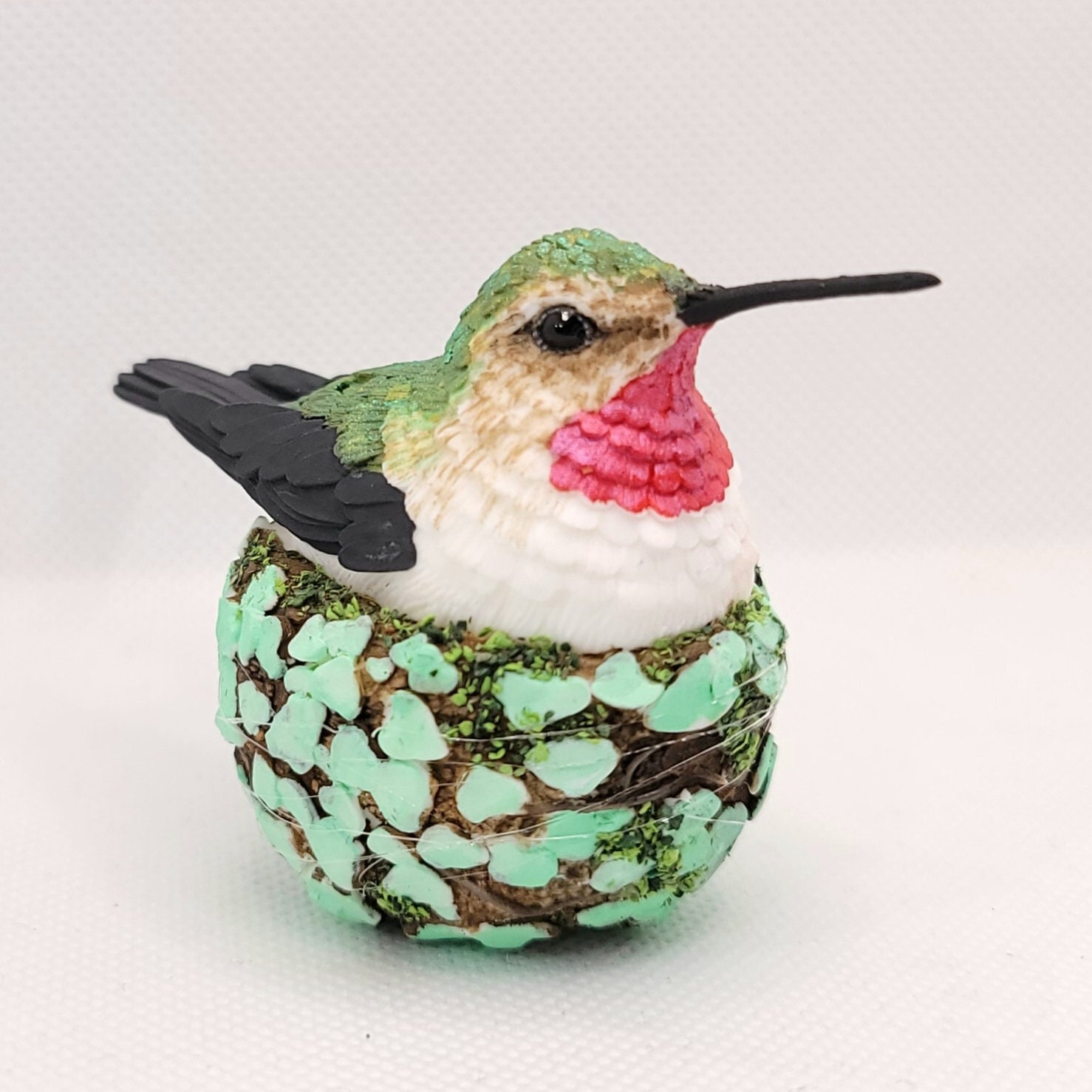 Hummingbird Nesting Fancy Furries Figurines Adorable - Etsy