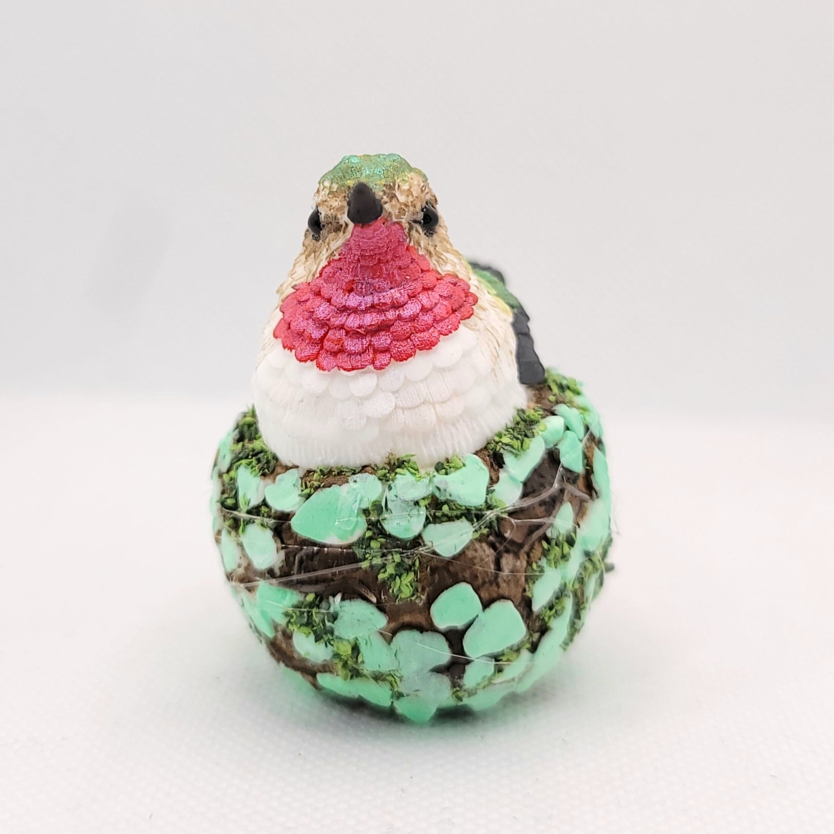 Hummingbird Nesting Fancy Furries Figurines Adorable - Etsy