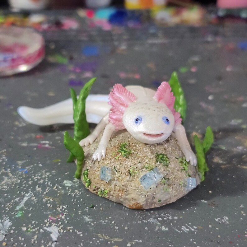 Happy Axolotl Fancy Furries Figurines Adorable Animal - Etsy