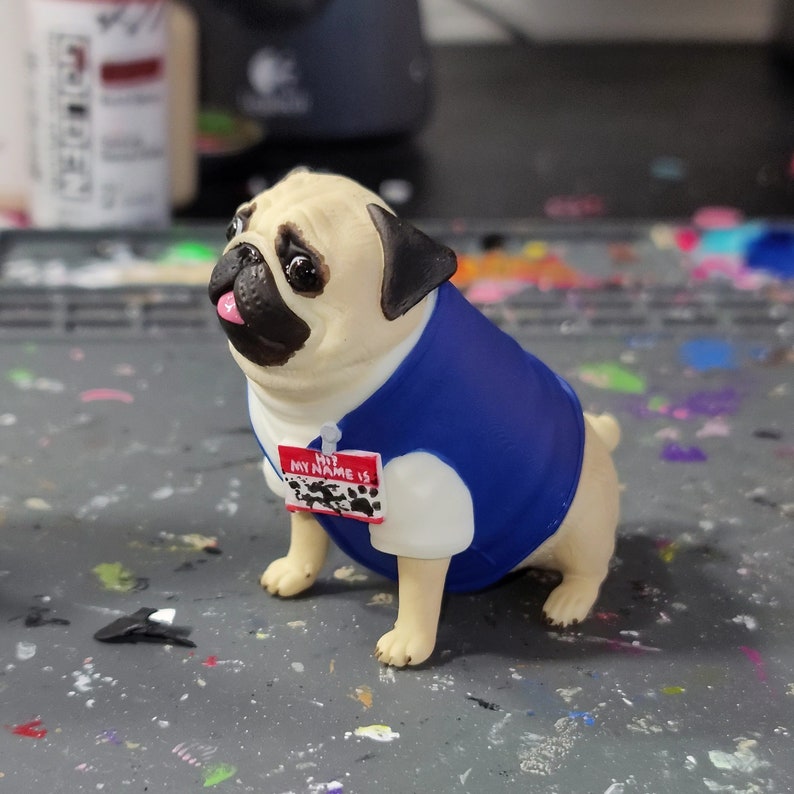 Customer Service Pug Fancy Furries Figurines Adorable - Etsy