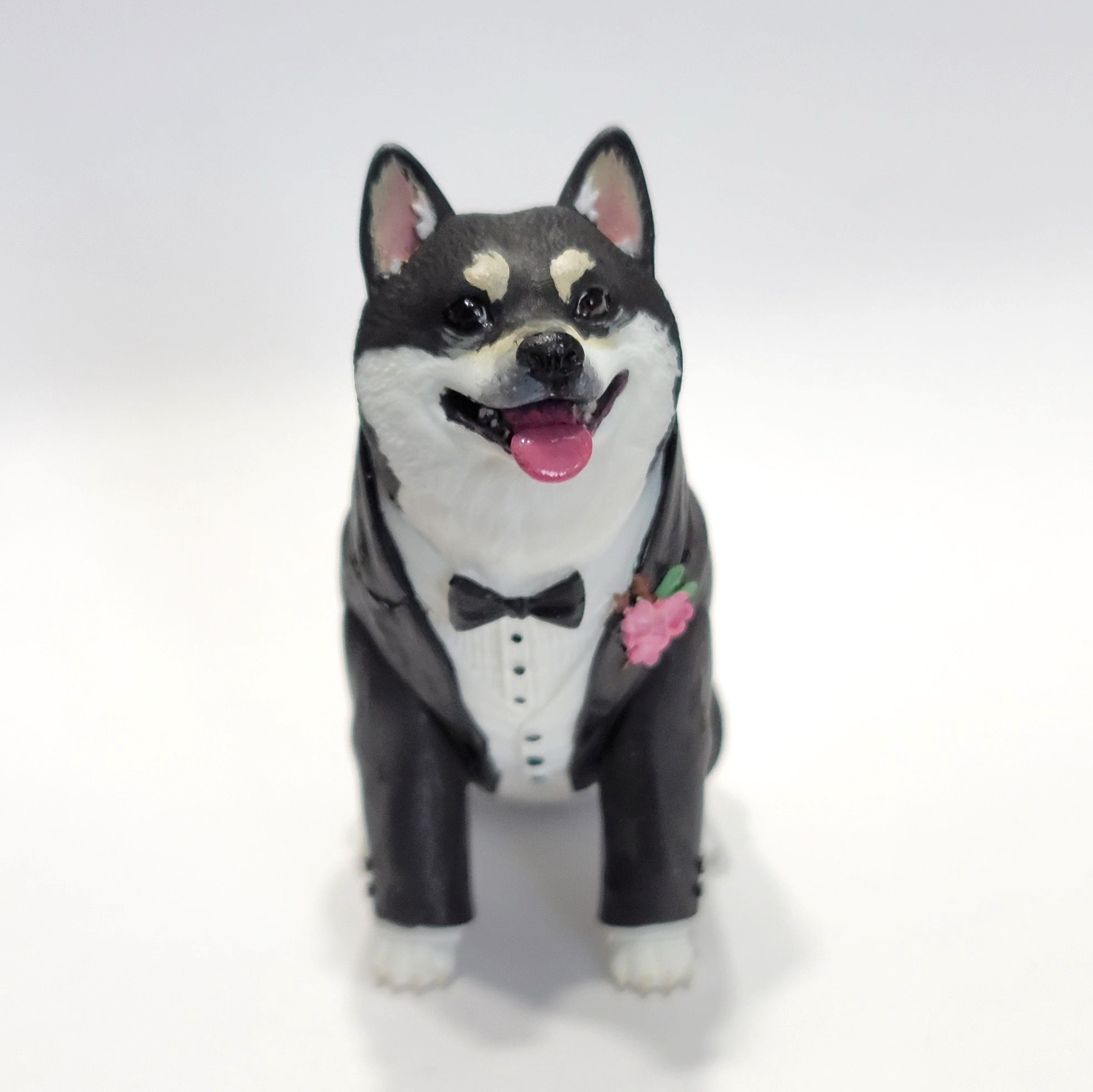 Shiba Inu in a Tux Fancy Furries Figurines Adorable Animal - Etsy