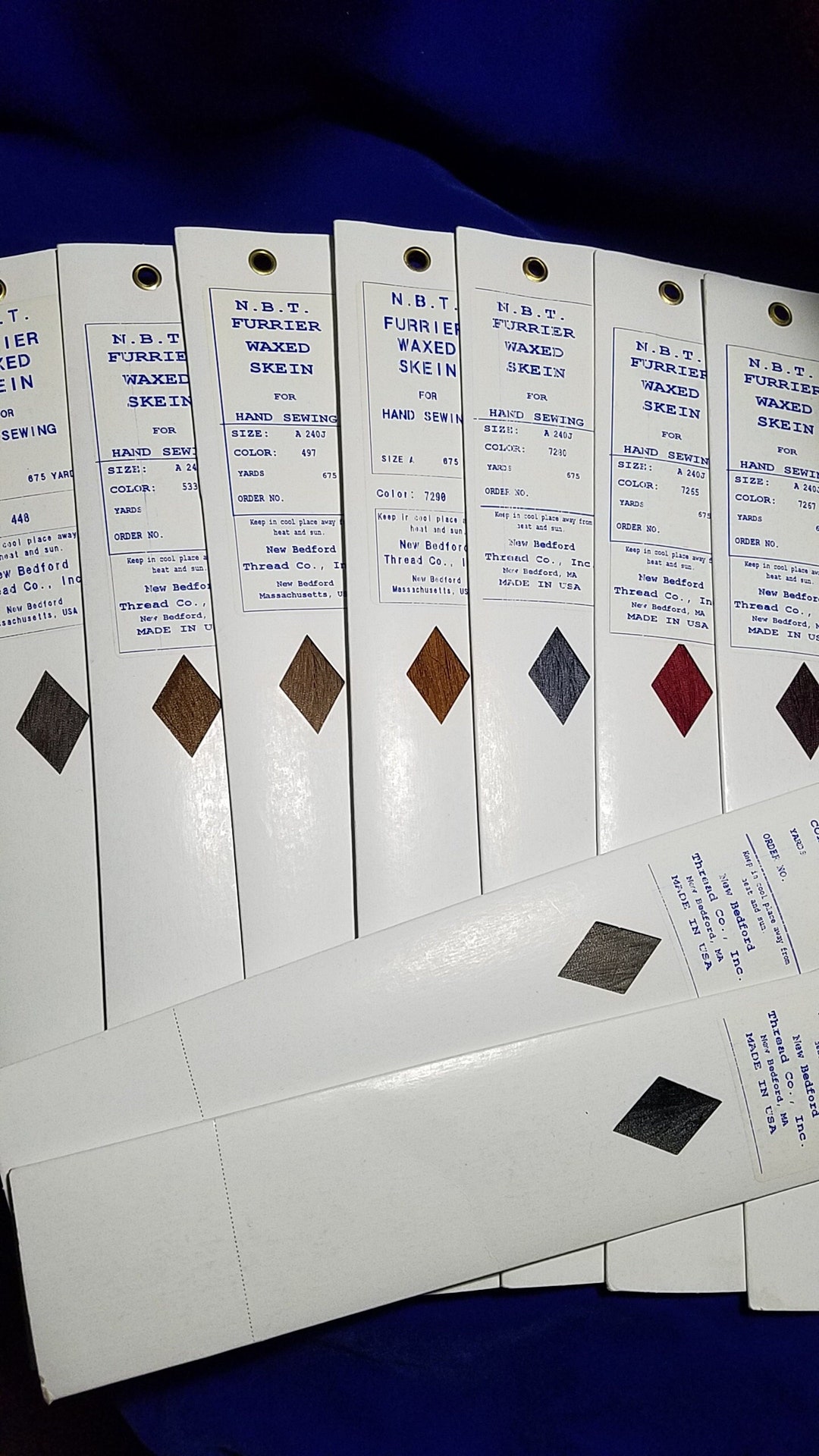 Select: Beige,tan,lt.brown(s)/n.b.t., NBT Silamide Waxed Thread SKEIN ...