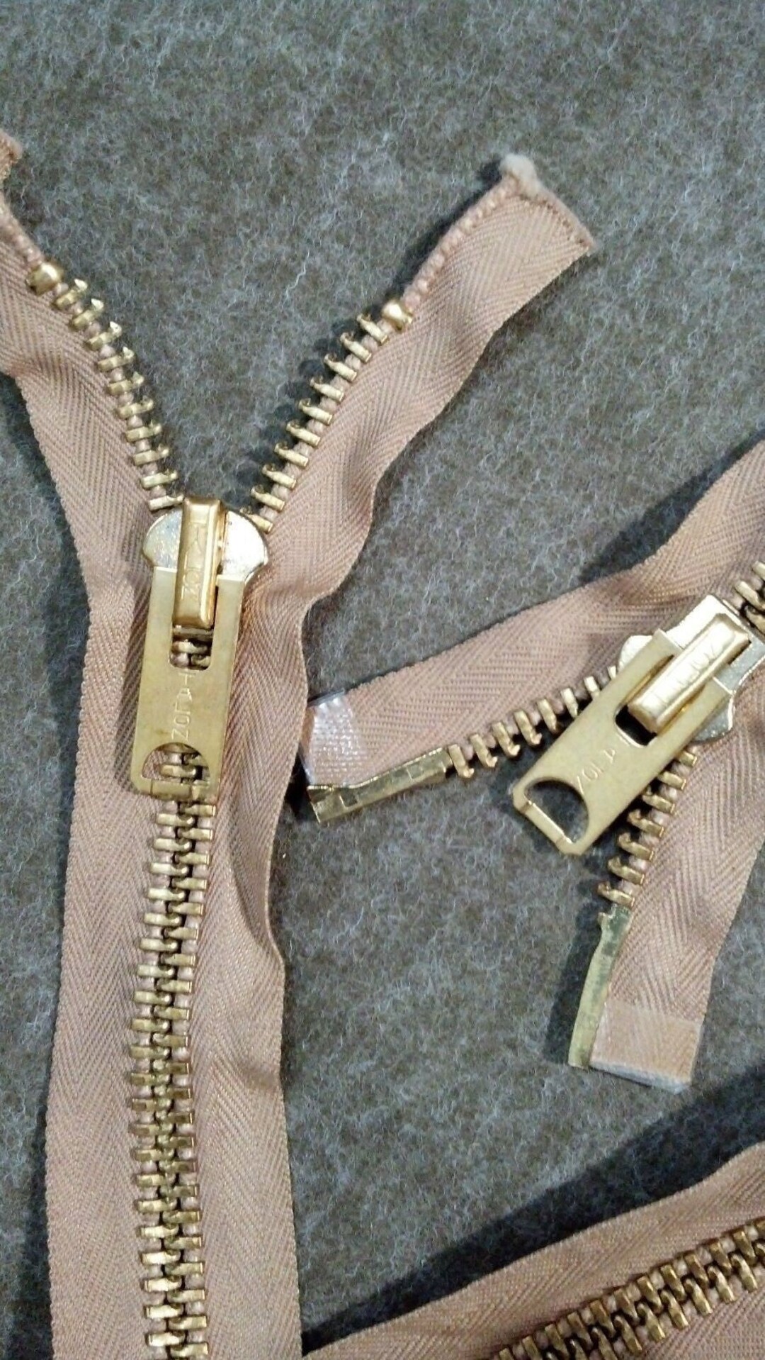 Genuine: Vintage Ca.1970's Nos/"talon" USA 2-WAY Separating Zipper ...