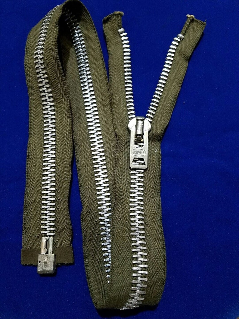 Genuine: Vintage Ca.1965-70's Nos/"scovill" USA Separating Zipper/#10 ...