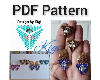 Ulu, Uluaq Fringe Earrings Pattern, Seed Beaded Earrings Pattern ...