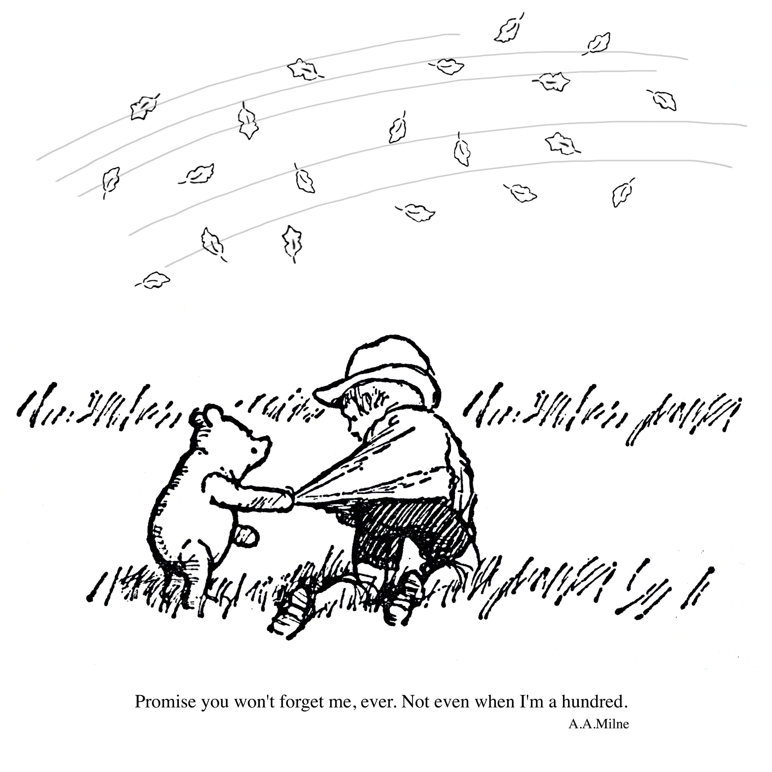 Winnie the Pooh Fingerprint Art, Canva Template, Thumbprint Art ...