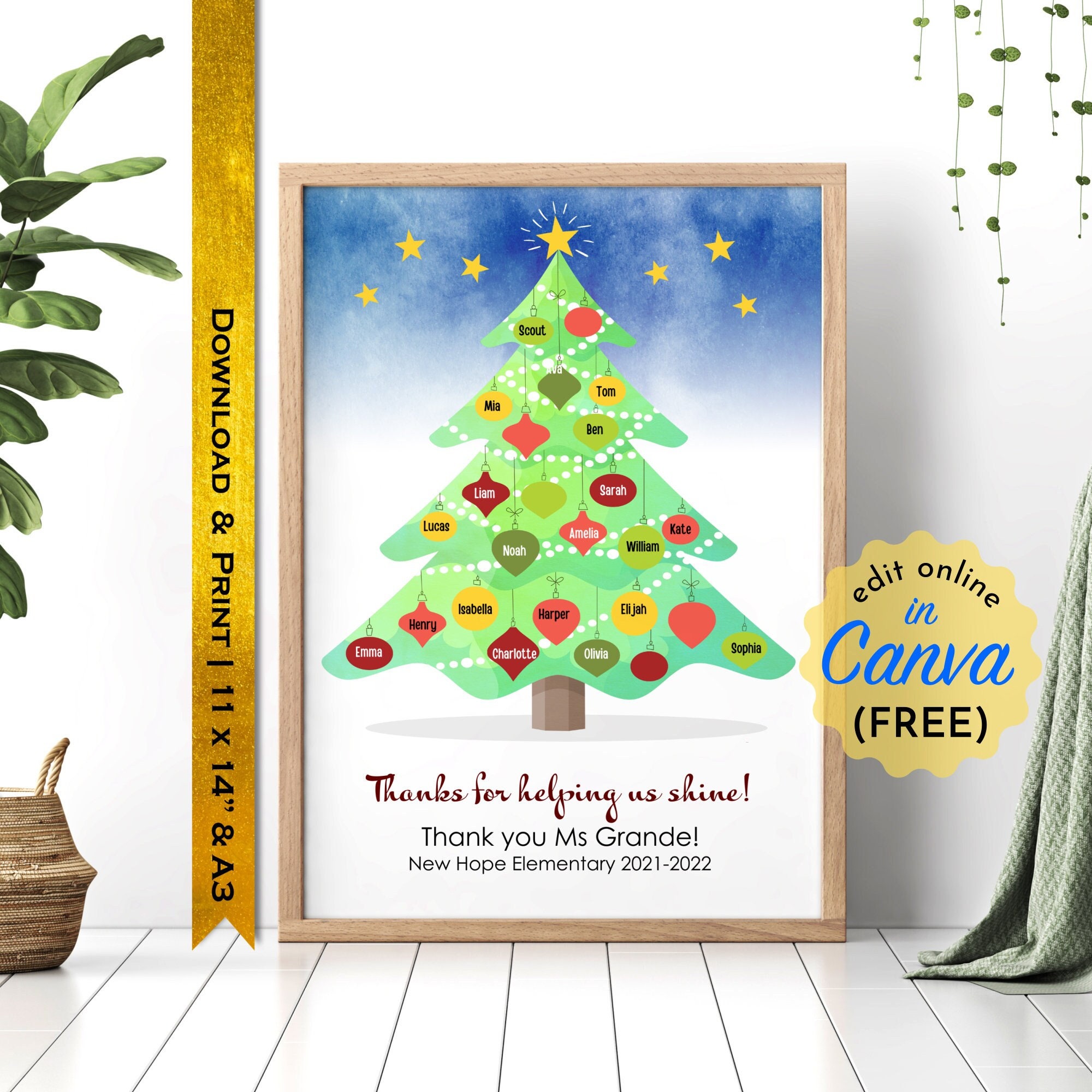 Christmas Tree Poster Template