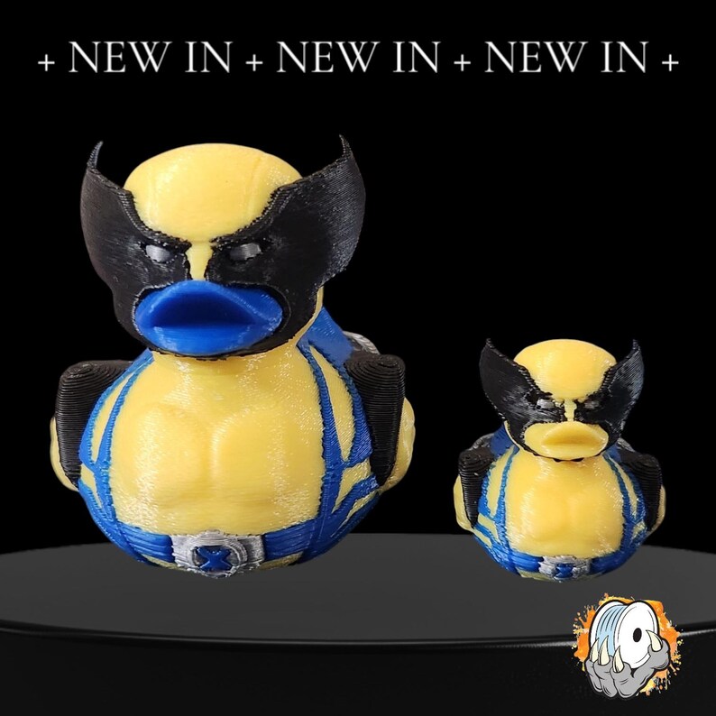 Quackverine: 3D Printed Wolverine Duck Figure - Etsy