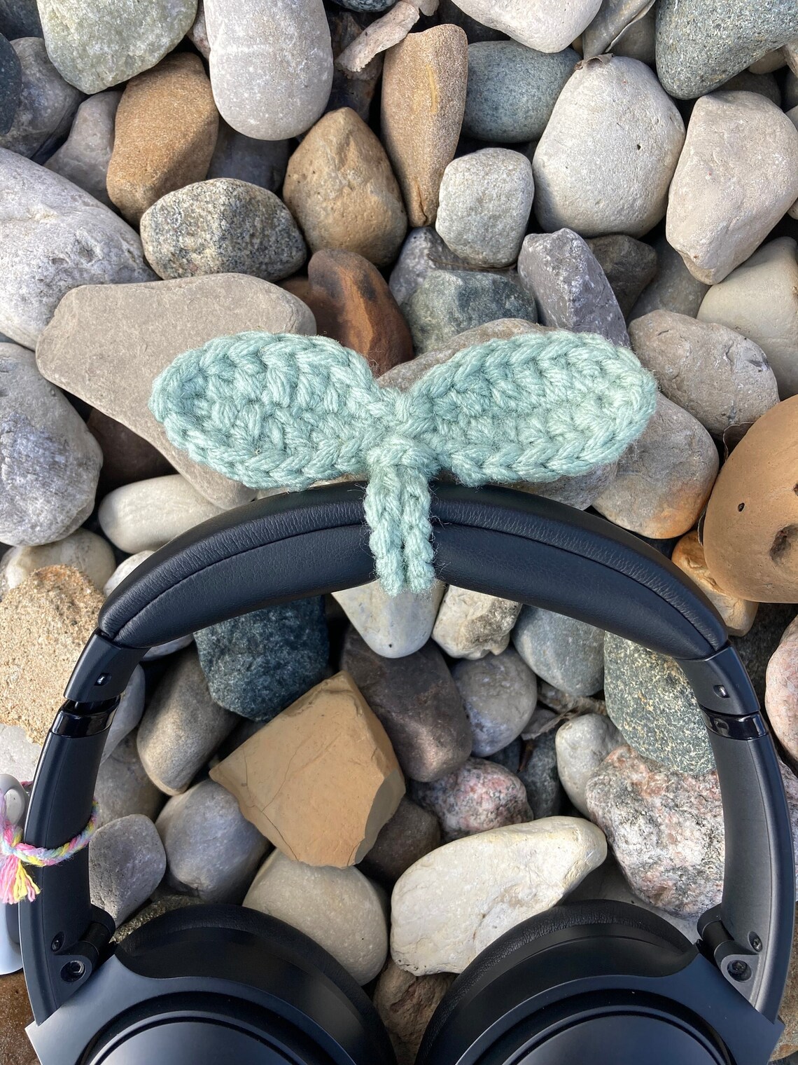 Crochet Headphones Sprout || Cute Headphone Accessory - Etsy