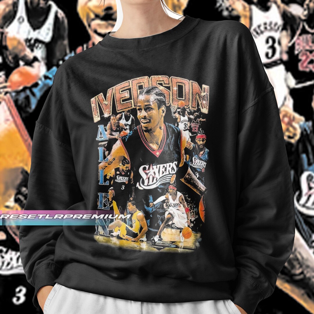 Vintage Allen Iverson Crewneck Sweatshirt - Limited Edition, Basketball ...