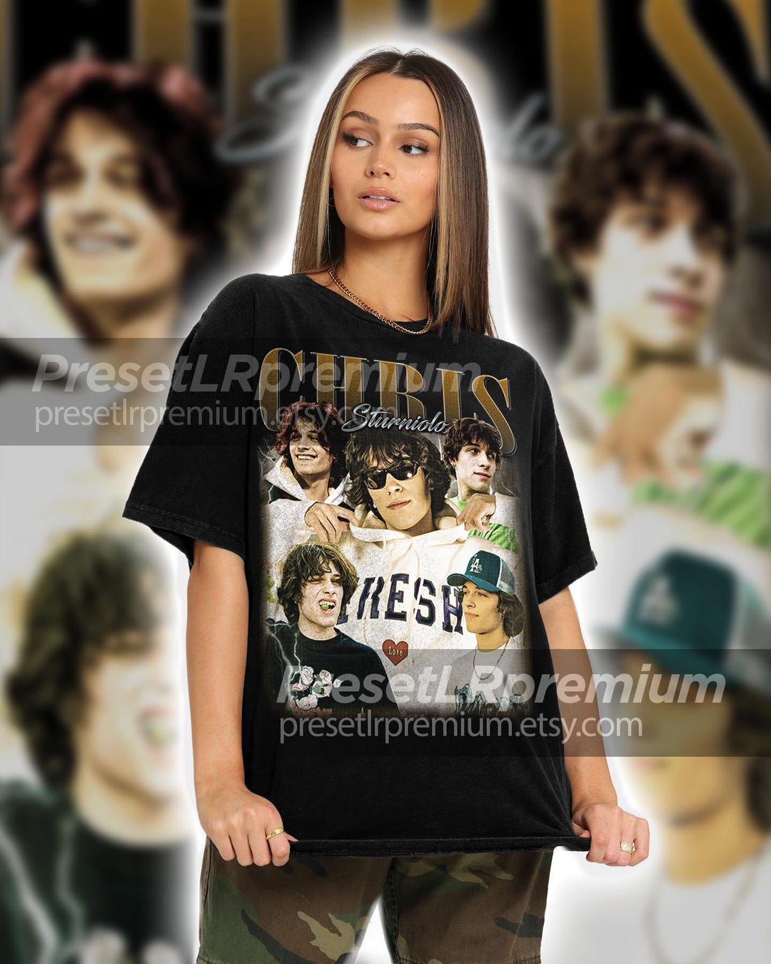 Christopher Sturniolo Vintage Graphic Tee: Triplets Fan Merch ...