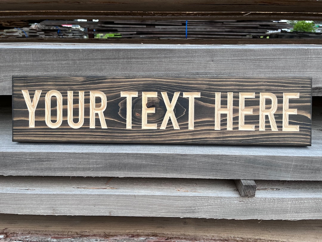 Customize, Personalize, One Line Text, Wood, Sign, Gifts - Etsy
